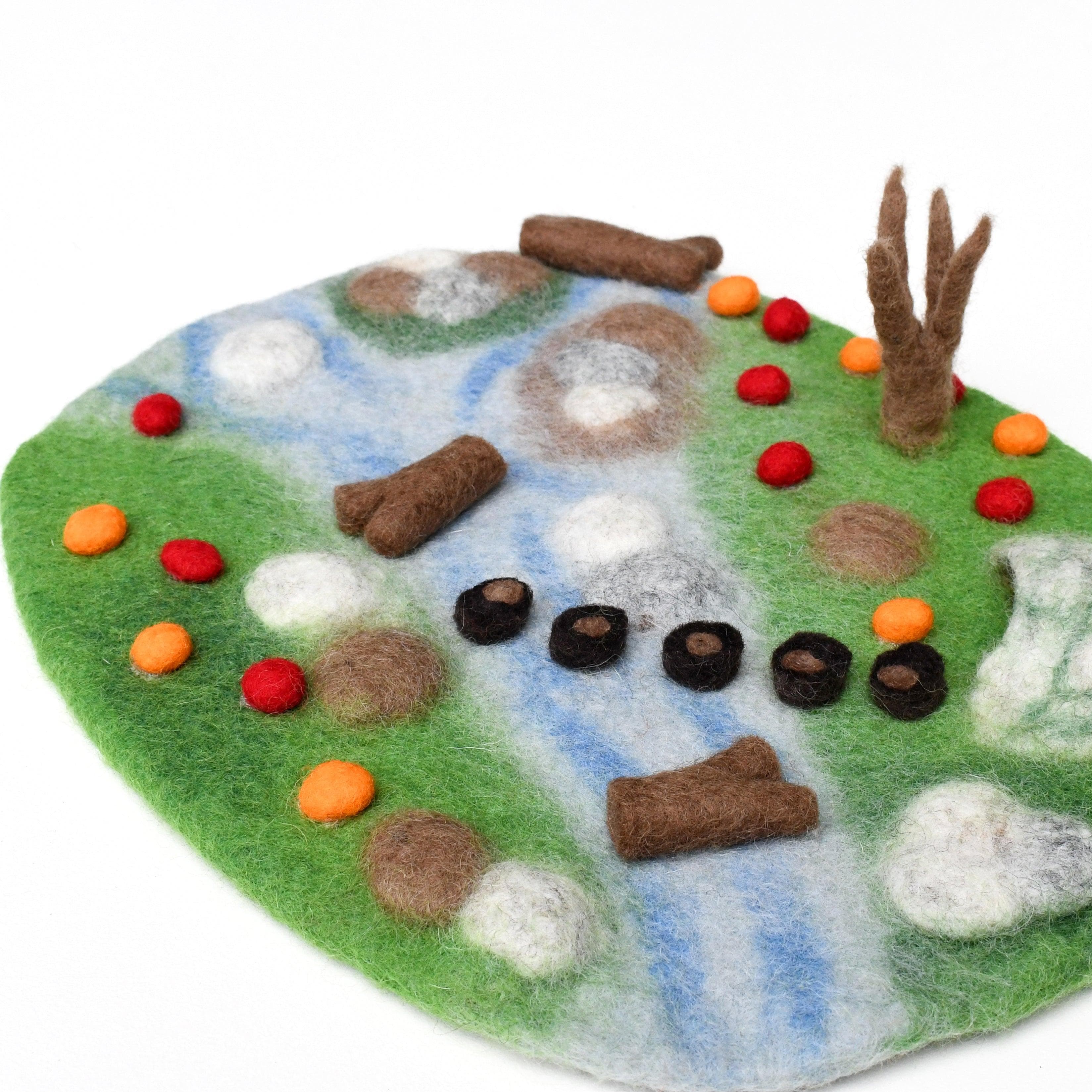 Woodland River Play Mat Playscape | Tara Treasures