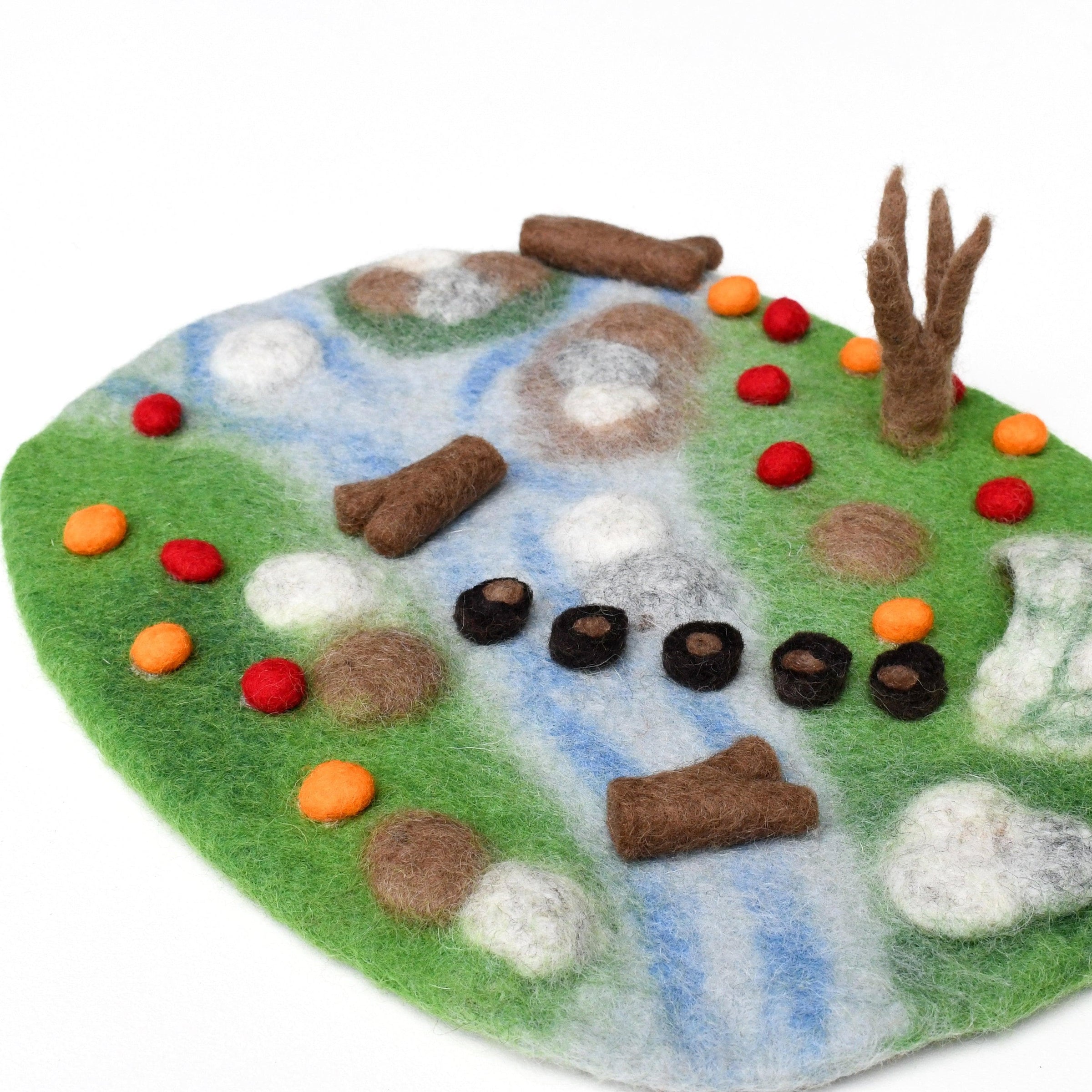 Woodland River Play Mat Playscape | Tara Treasures
