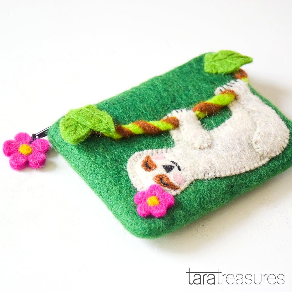 Felt Sloth Purse – Tara Treasures